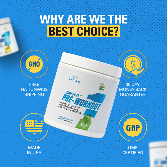 Oneshot Pre Workout Powder, Best Pre-Workout Powder - Limitless X